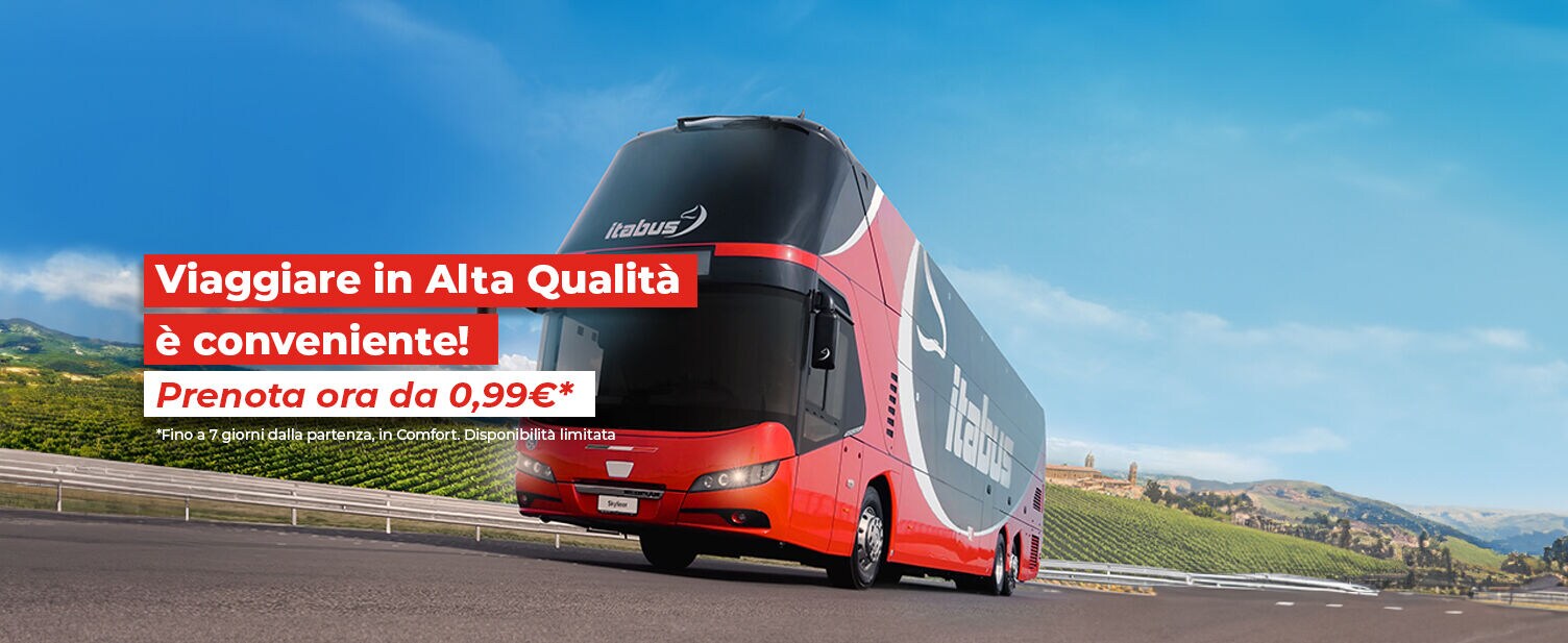 Itabus | Viaggia in autobus in Italia | Offerte e Biglietti da 0,99€