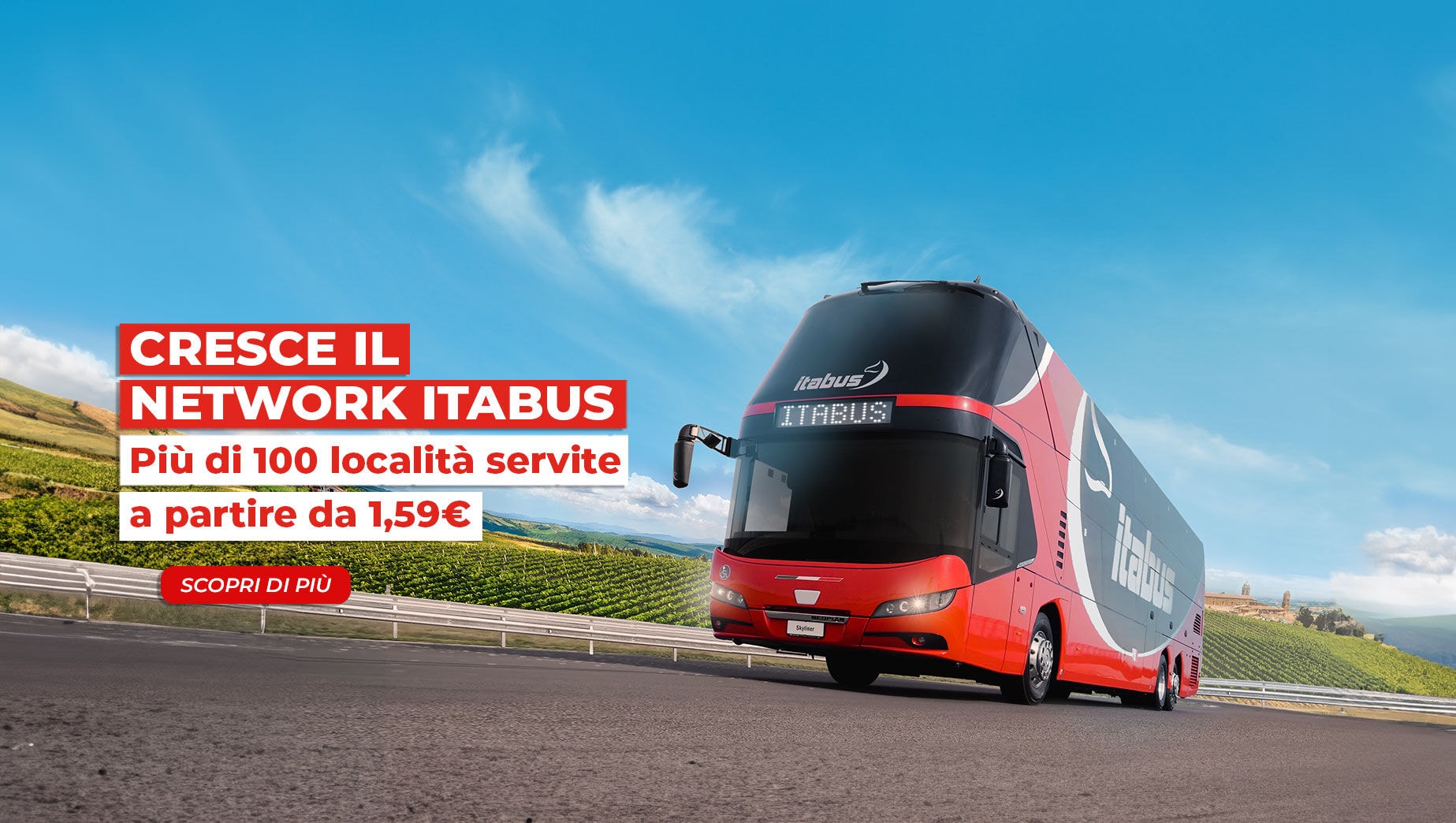 Itabus | Viaggia in autobus | Offerte e Biglietti da 1,59€