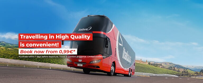 Travel by bus in Italy | Offers and Tickets from €0.99